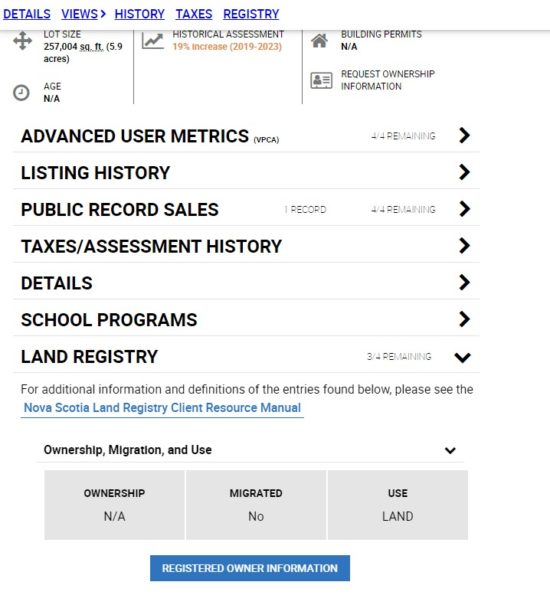 Buy Land Nova Scotia: Land migration, how to migrate property